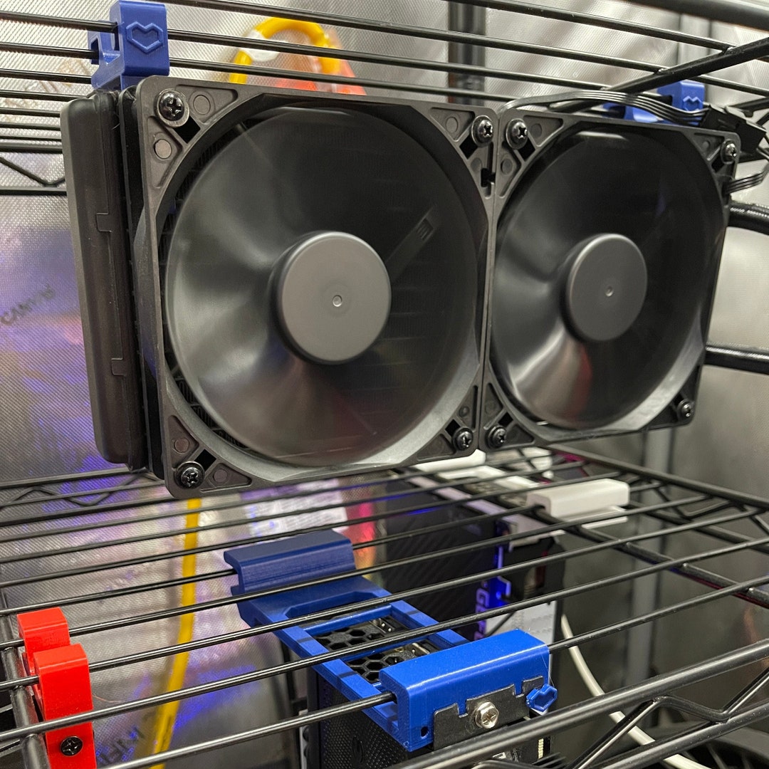 Fan & Radiator Hangers for Wire Shelf Crypto Mining Rigs - Etsy