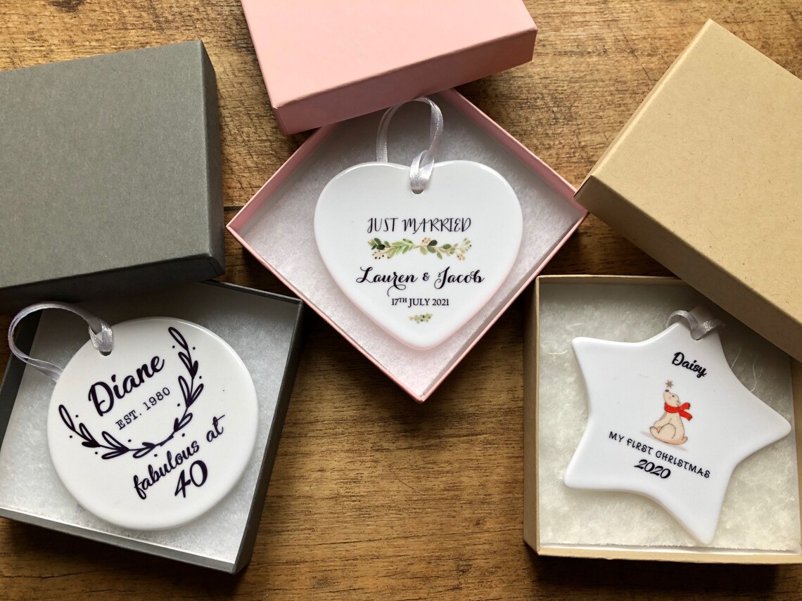 Personalised With Own Message Gift Keepsake Tag Gift Ceramic - Etsy UK