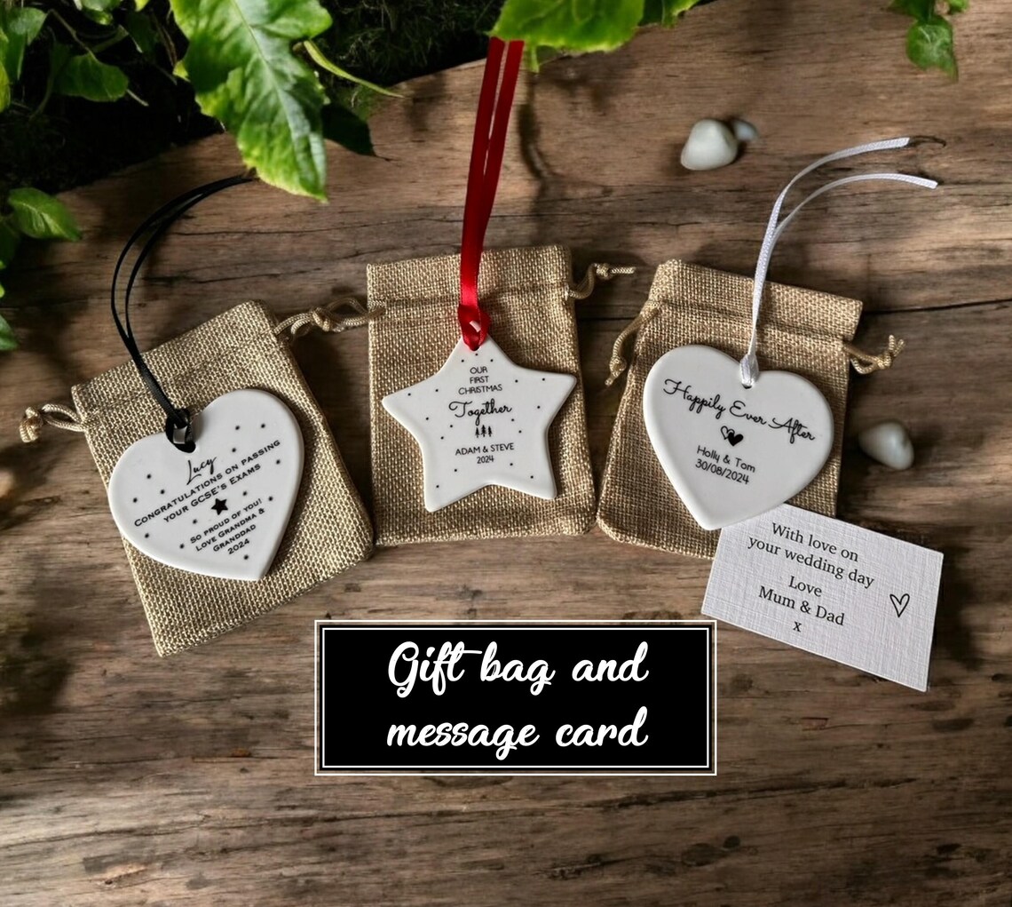 Personalised You're a Genius, Pass Exams Gift Keepsake Tag Gift Ceramic ...