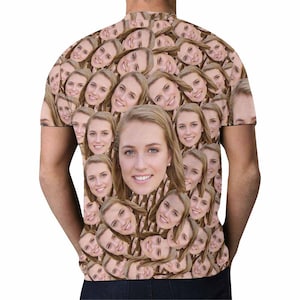 Custom Face T-shirt,personalized Multiple Faces Shirt With Photo ...