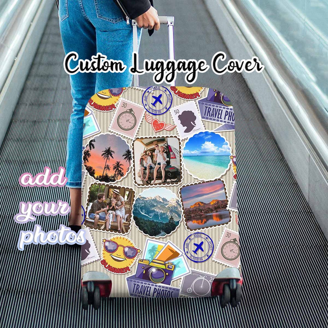 Custom Luggage Covers With Picture Personalized Photo Suitcase Covers ...