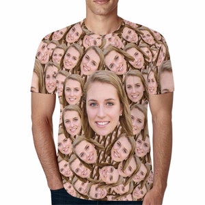 Custom Face T-shirt,personalized Multiple Faces Shirt With Photo ...