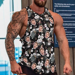Custom Tank Tops Vest for Men Personalized Sleeveless Shirt With ...
