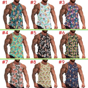 Custom Tank Tops Vest for Men Personalized Sleeveless Shirt With ...
