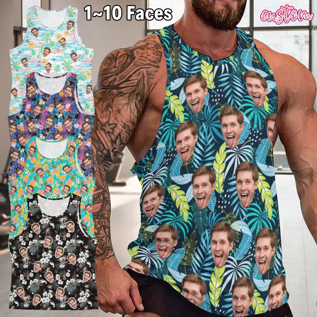 Custom Tank Tops Vest for Men Personalized Sleeveless Shirt With ...