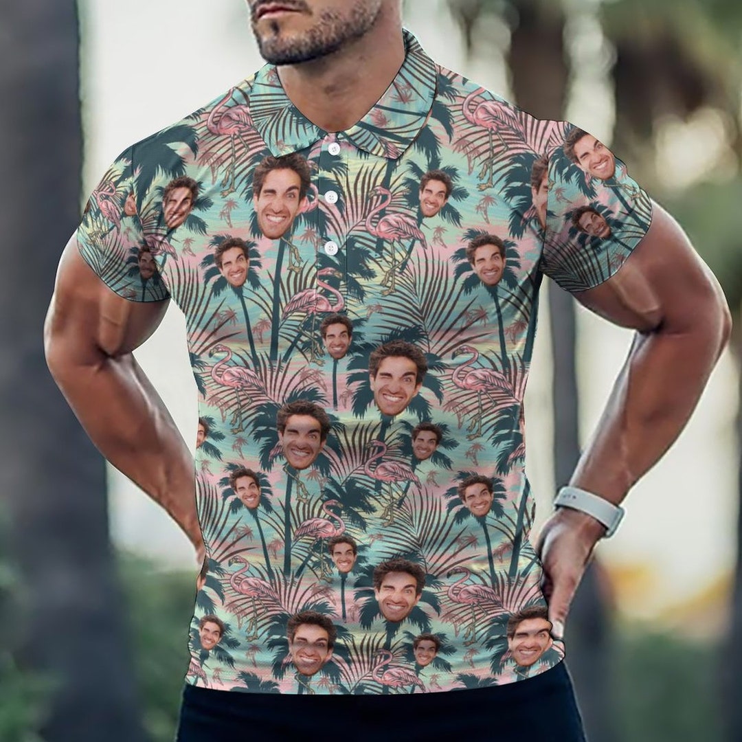 Custom Polo Shirt for Men Personalized Short Sleeve Golf Shirt With ...