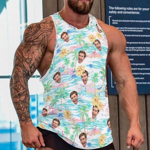 Custom Tank Tops Vest for Men Personalized Sleeveless Shirt With ...