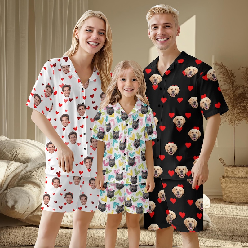 Custom Print Pajamas - Etsy Australia