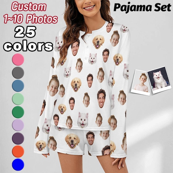 Long Sleeve Personalized Pajamas - Etsy