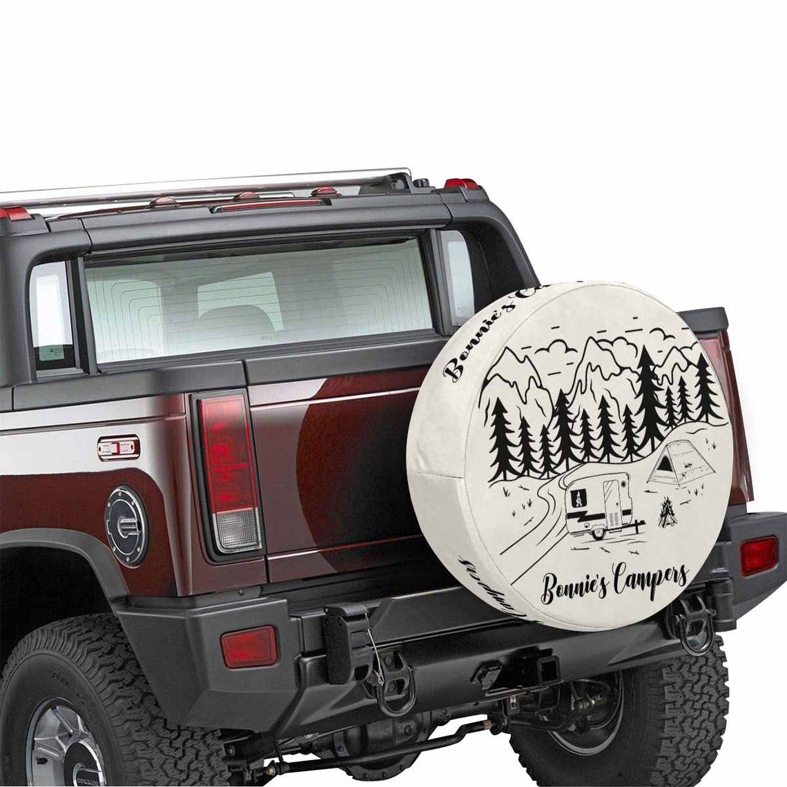 Custom Spare Tire Cover With Text Personalized Wheel Cover for - Etsy