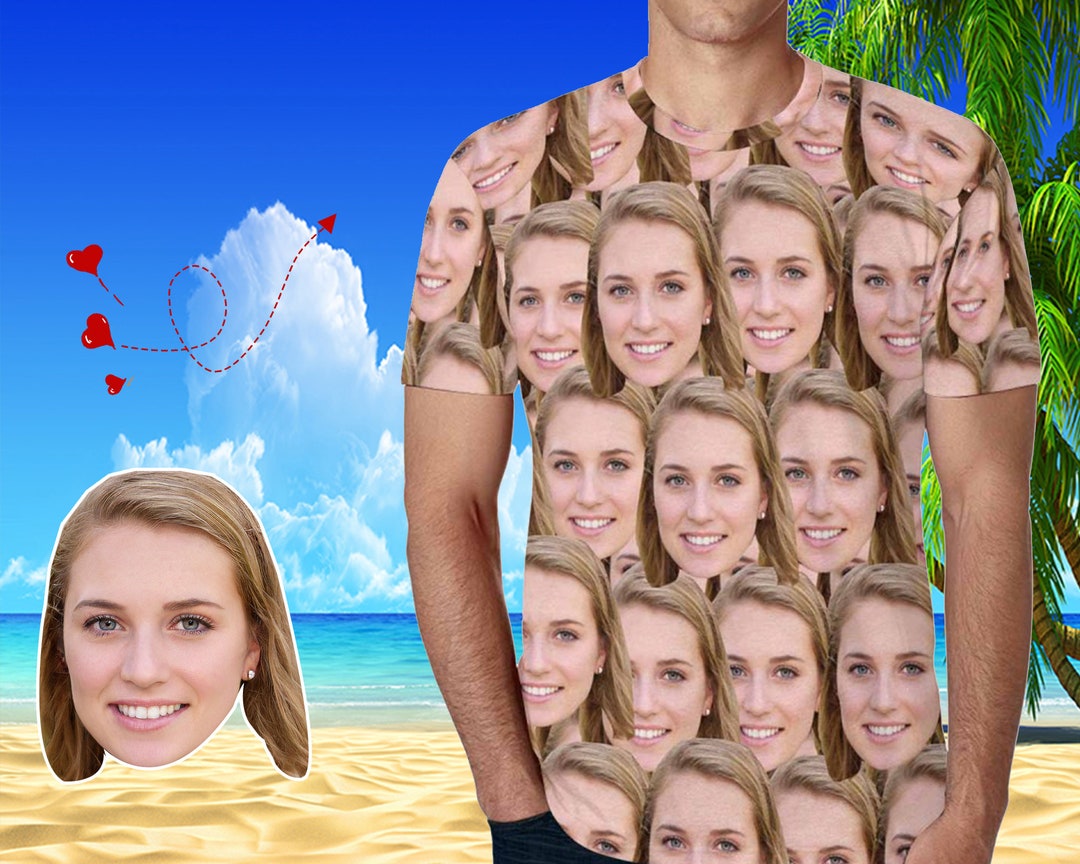 Custom Face T-shirtpersonalized Multiple Faces Shirt With - Etsy Australia