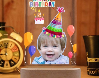 Happy Birthday Stand With Picture - Etsy