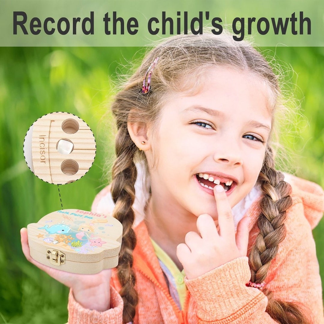 Tooth Box, Custom Tooth Fairy Holder, Tooth Fairy Trays With Name ...