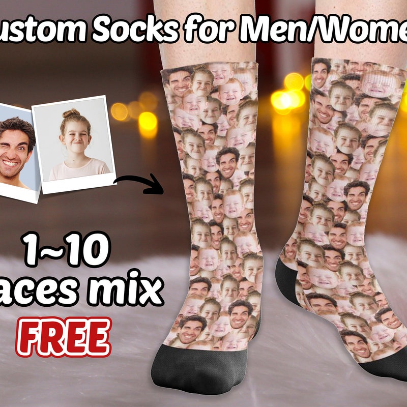 Custom Face Socks - Etsy