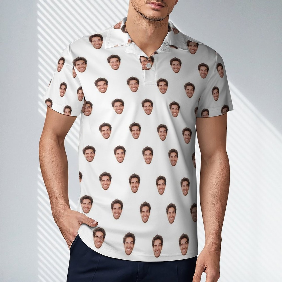 Custom Polo Shirt for Men Personalized Short Sleeve Golf Shirt With ...