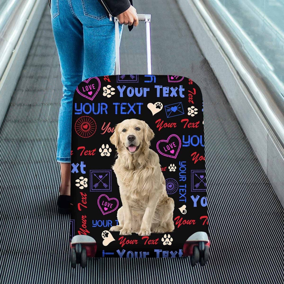 Custom Luggage Covers With Photo Personalized Name Suitcase Covers ...