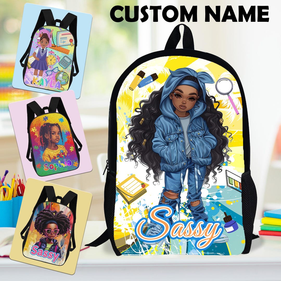 Custom Name Backpack,back to School,personalized Girl School Bag,custom ...
