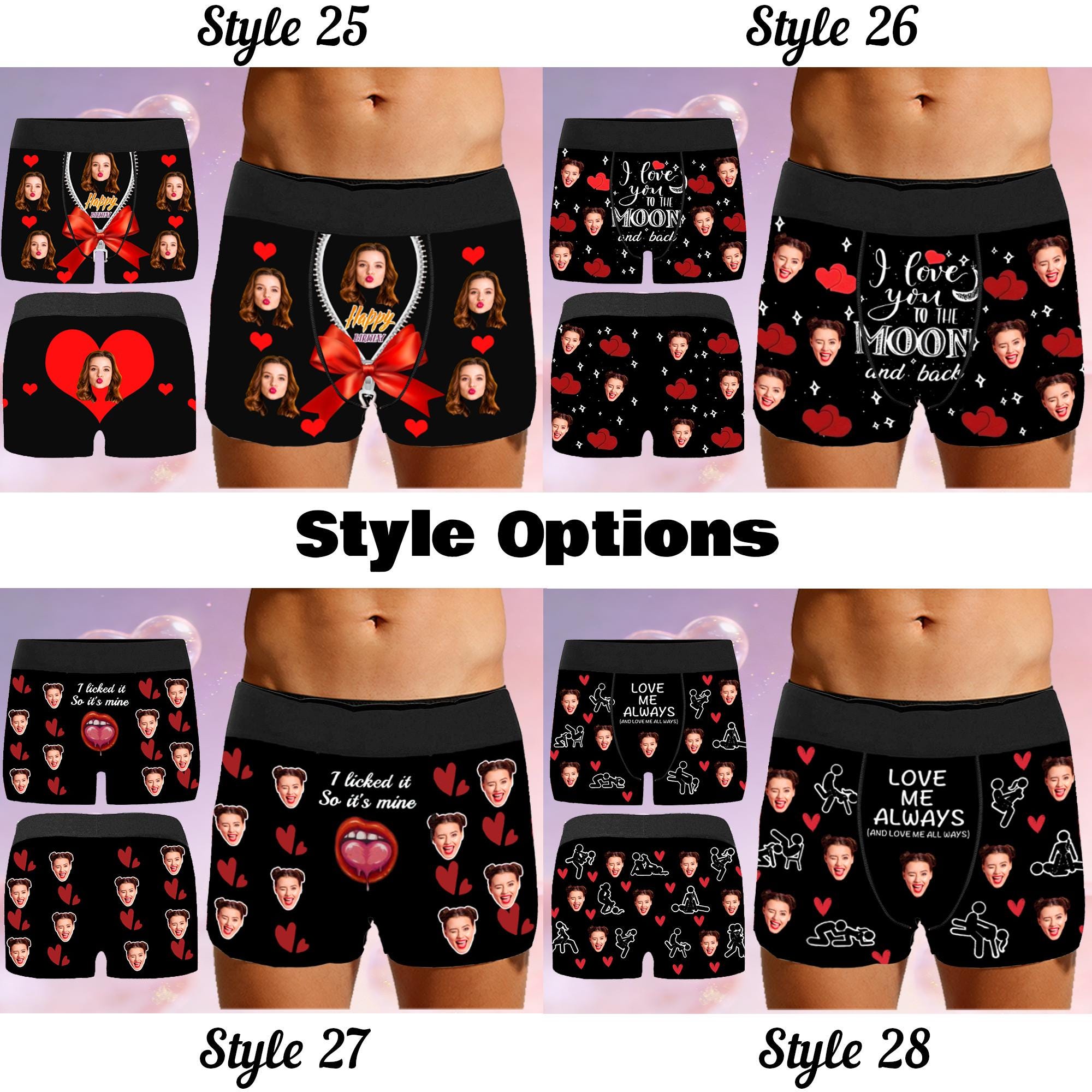Personalized Face Boxer Briefs, Custom Photo Gift for Him - Etsy