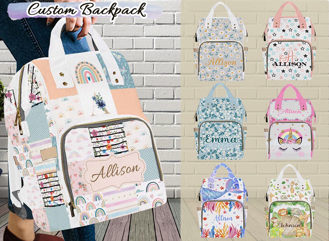 Personalized Name Backpack for Kidscustom School Bagmonogram - Etsy