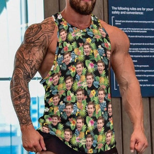 Custom Tank Tops Vest for Men Personalized Sleeveless Shirt With ...