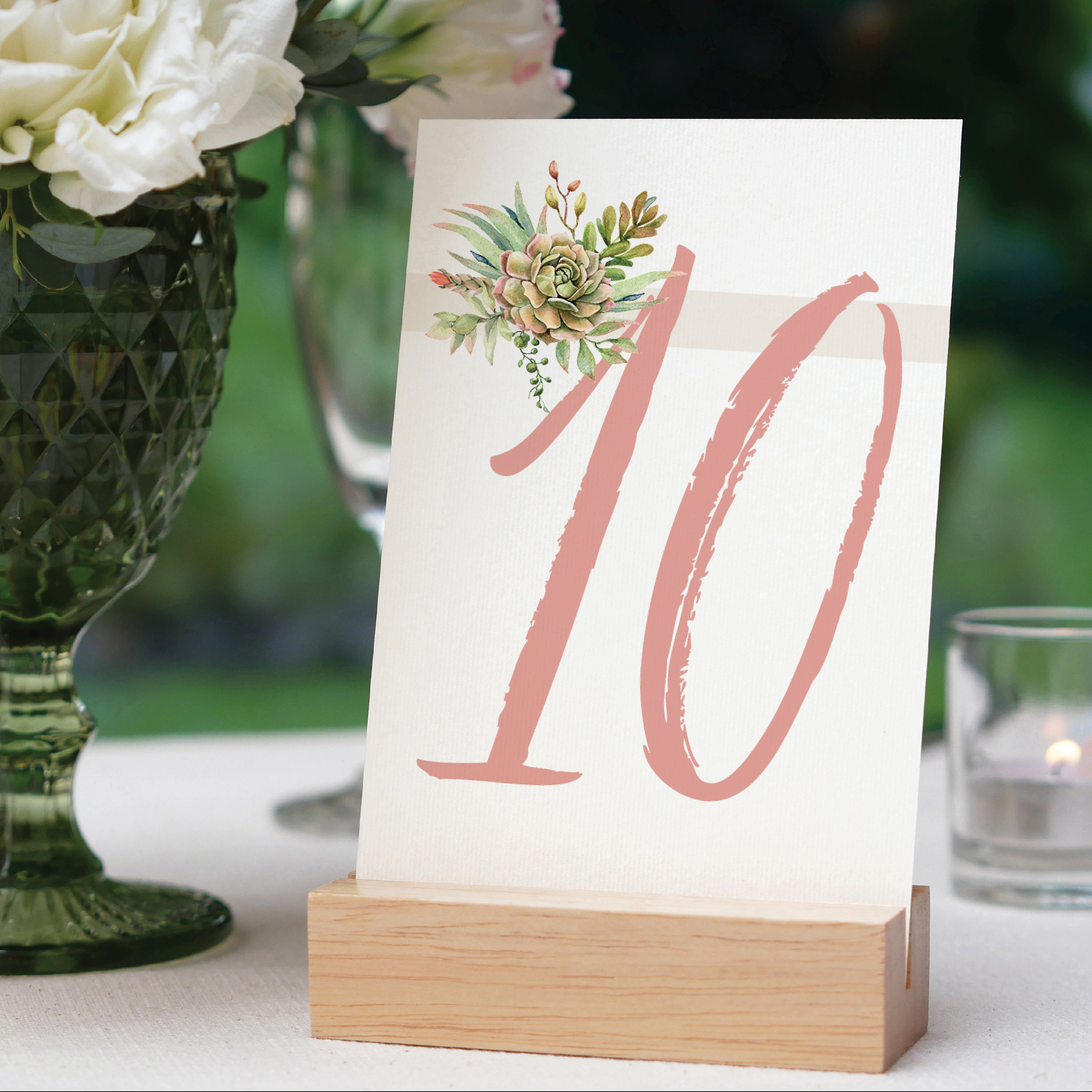 Table Numbers INSTANT DOWNLOAD, Printable Bridal Shower Decor, 4x6 ...