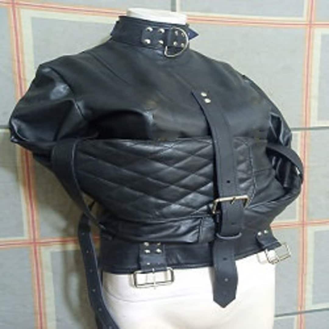 Real Leather Women Escapology Straitjacket Zwangsjacke Clubwear Female ...