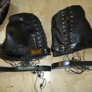 Genuine Leather Bondage Puppy Muzzle, GIMP Body Restraint ,BDSM Puppy ...