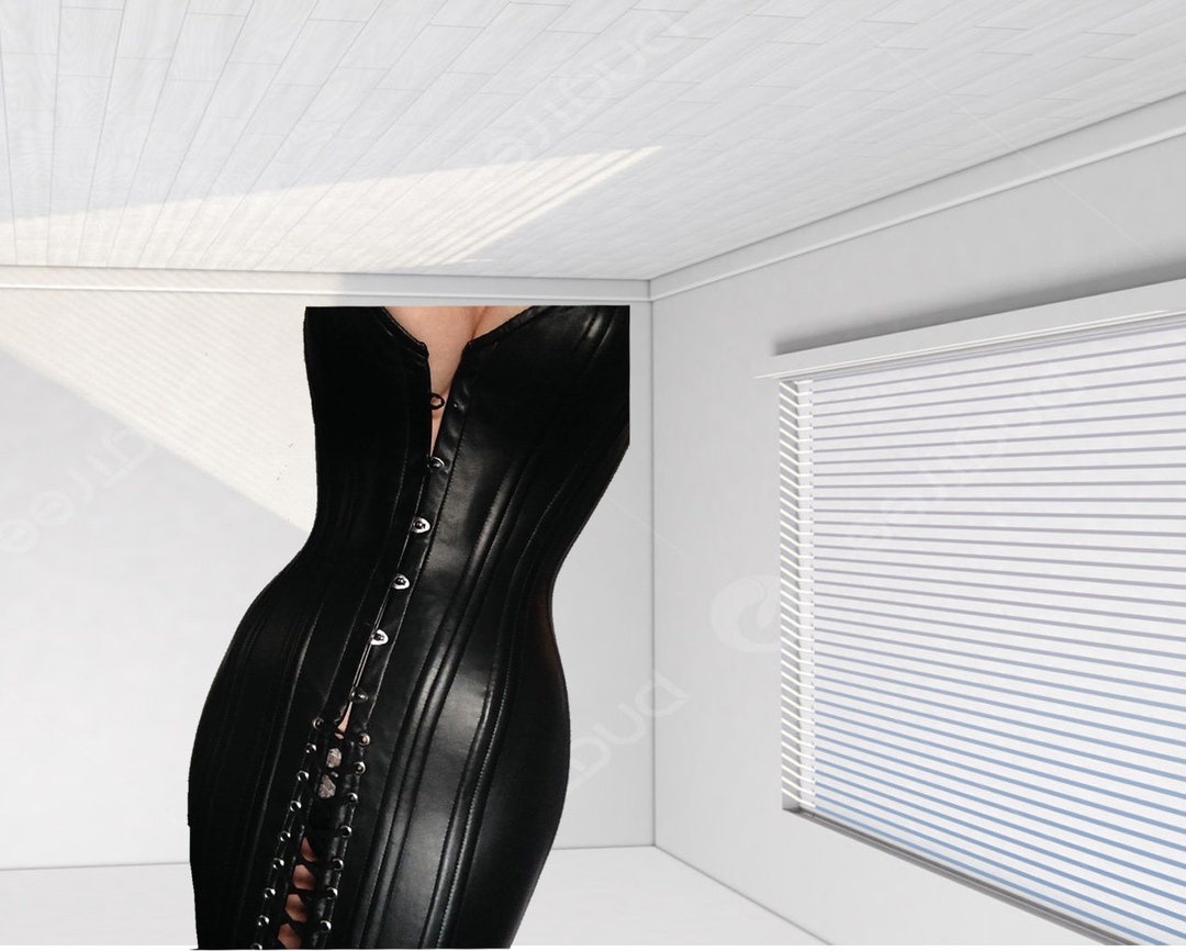 Gothic Women Sexy Leather Corset Lingerie Busk Shape Body Slim Bus Tiers Over Bust Magic Domino ...