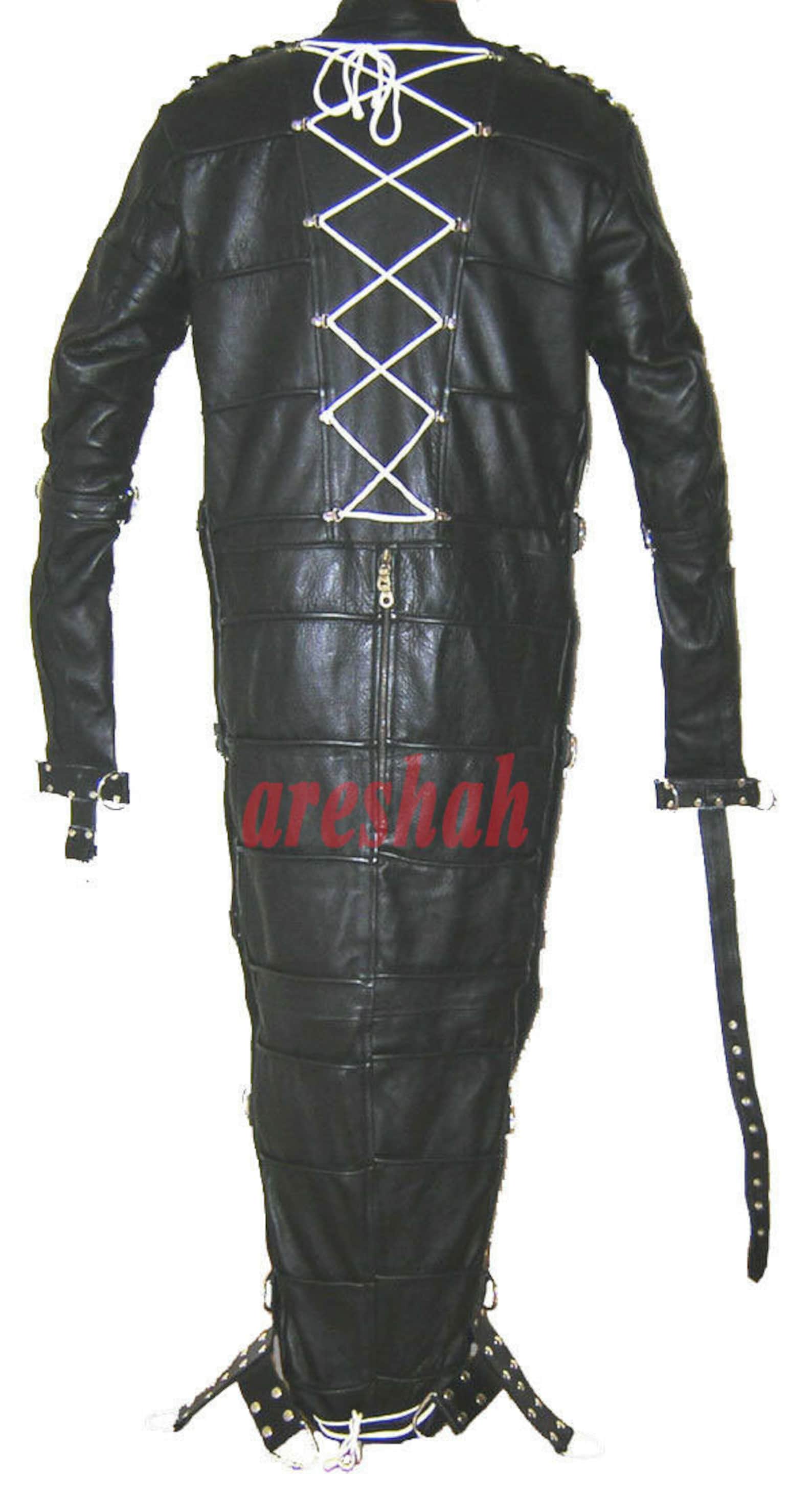 Genuine Leather Sleepsack Mummification Straitjacket Neoprene ...