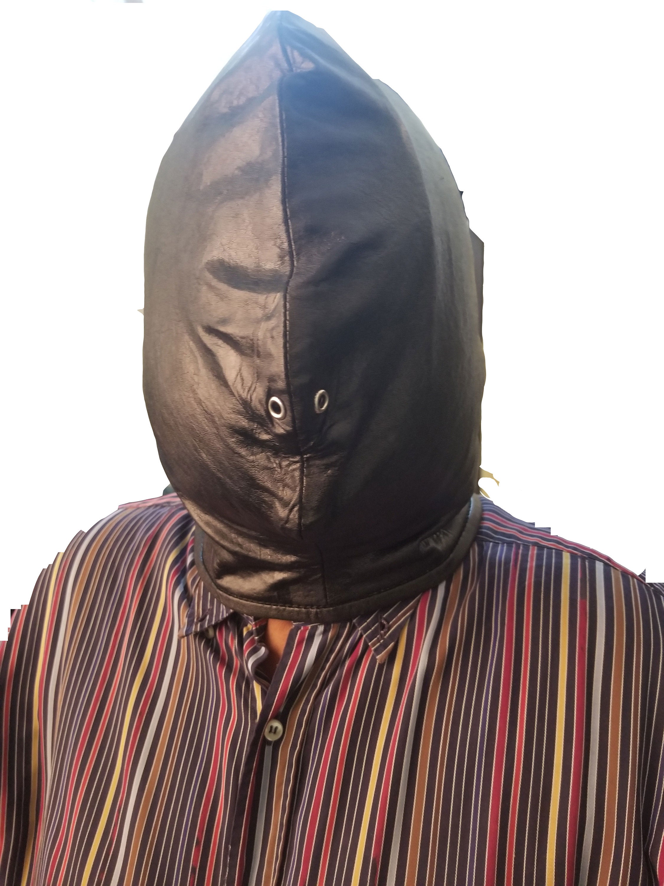 Real Leather Bondage Submissive GIMP Hood Adult Halloween Full Face ...