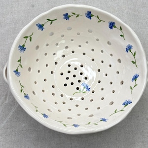 Colander “cornflowers” - Etsy