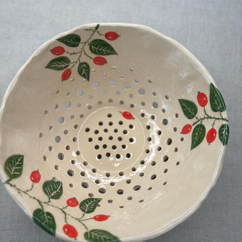 Handpainted Berry Basket - Etsy