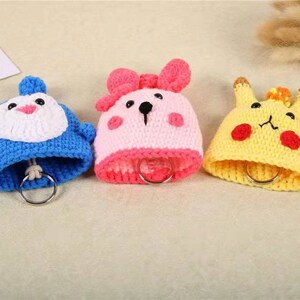 Key Cover for House Keys, Cute Animal Handmade Crochet Key Toppers ...