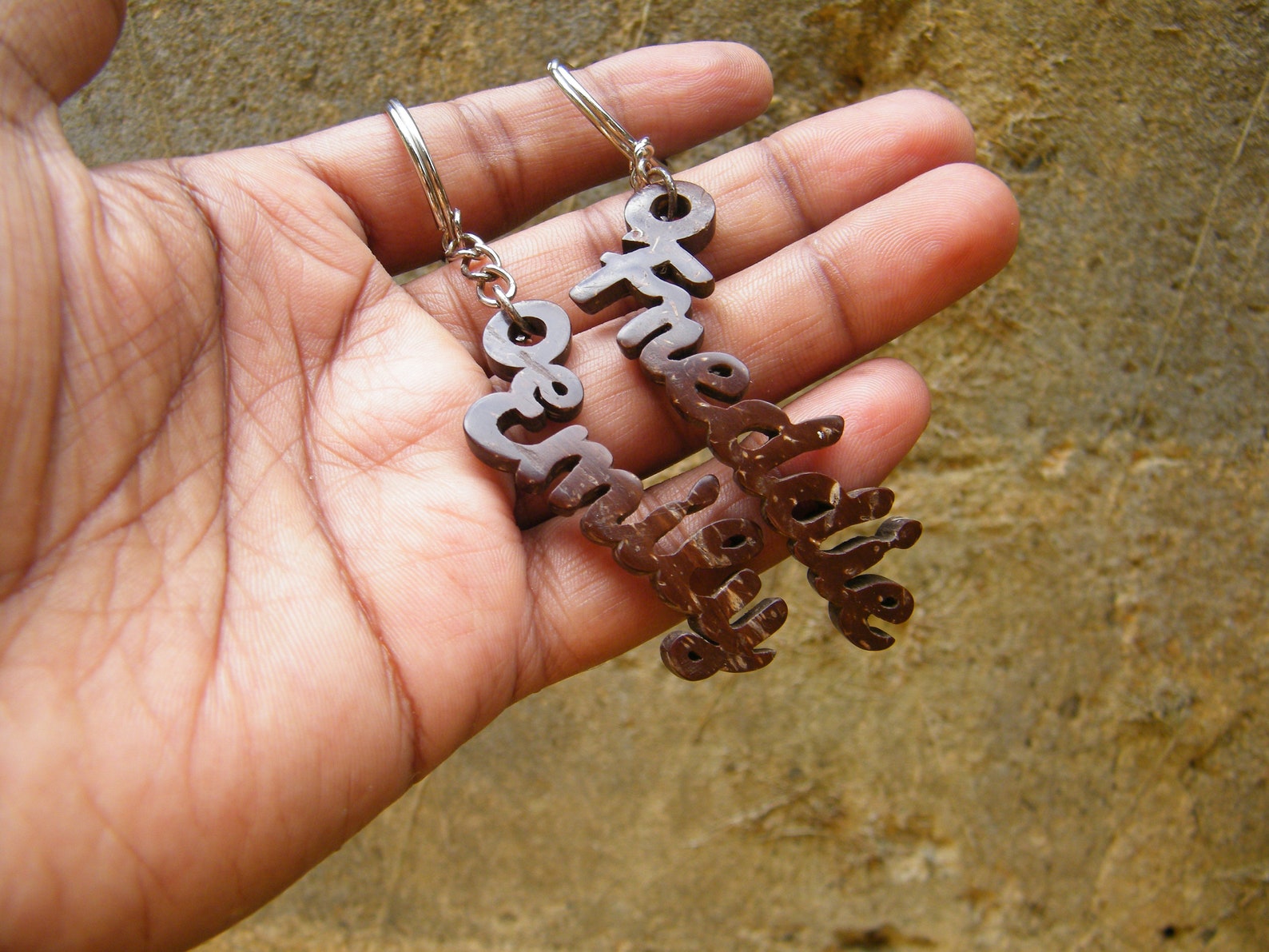 Coconut Keychain Personalized Gift Handmade - Etsy
