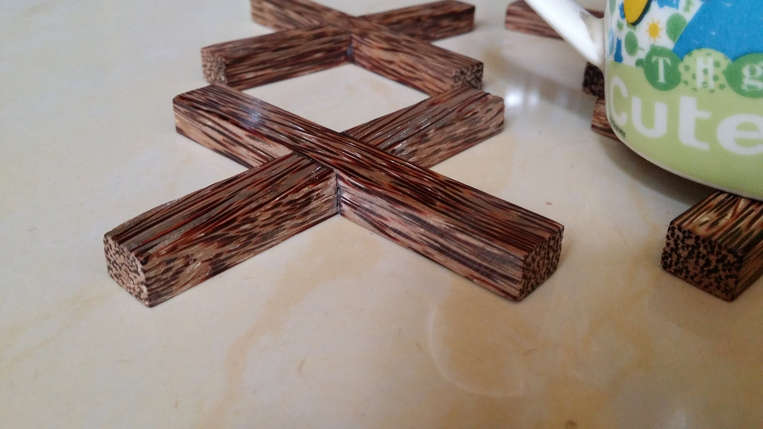 Coconut Coaster Shaped Set of 4 Coasters - Etsy UK