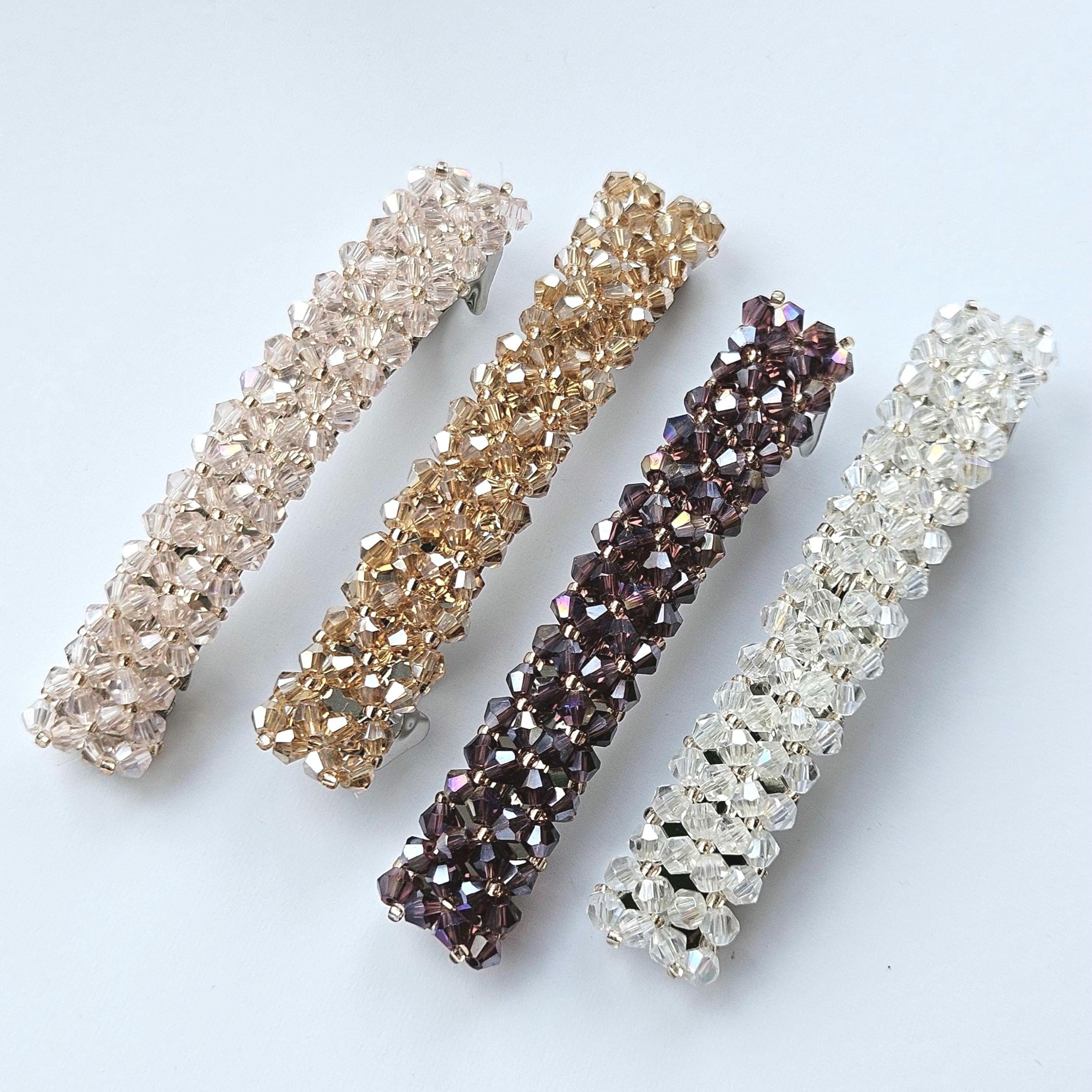 Crystal French Barrette: Lightweight Snap Hair Clip, Special Touch - Etsy