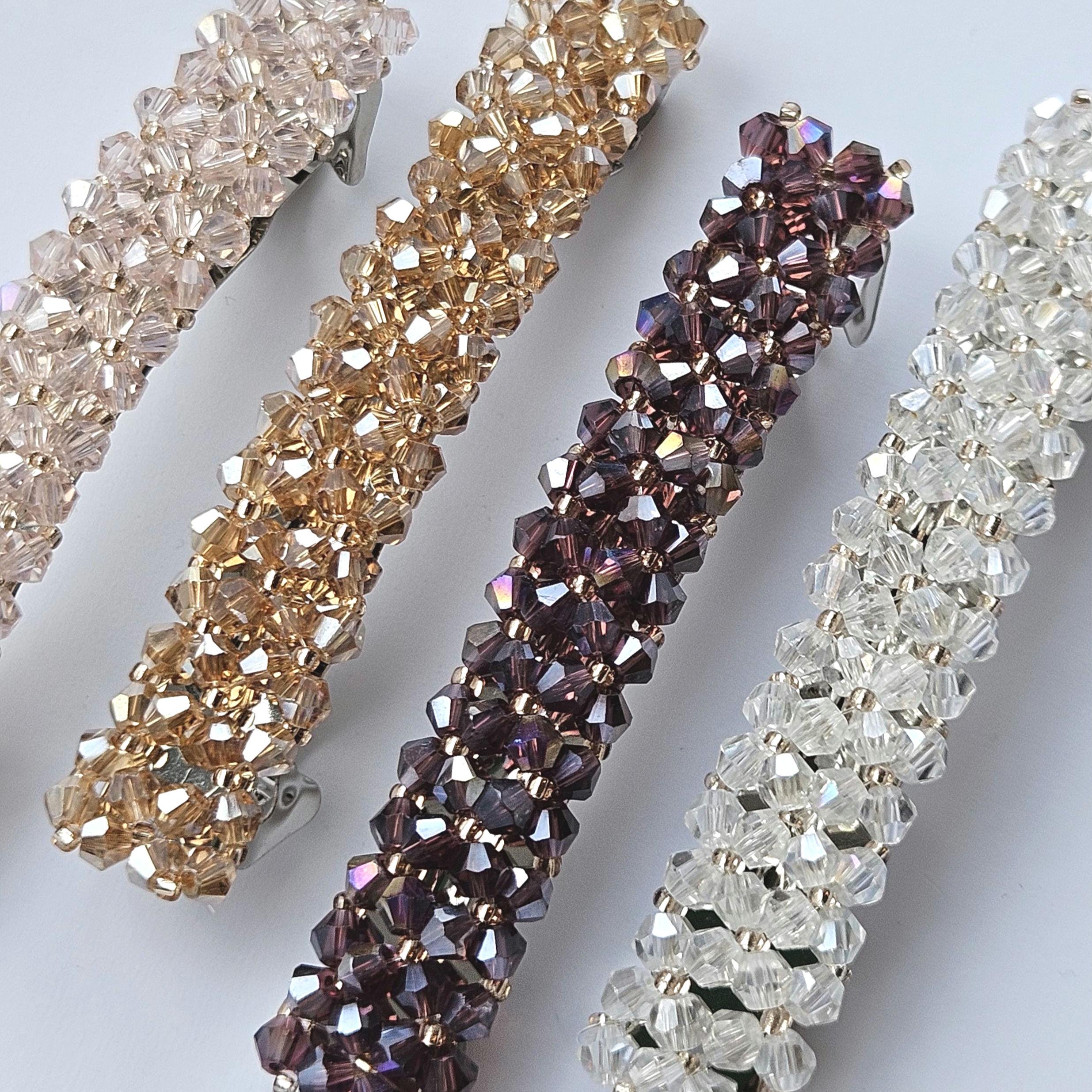 Crystal French Barrette: Lightweight Snap Hair Clip, Special Touch - Etsy