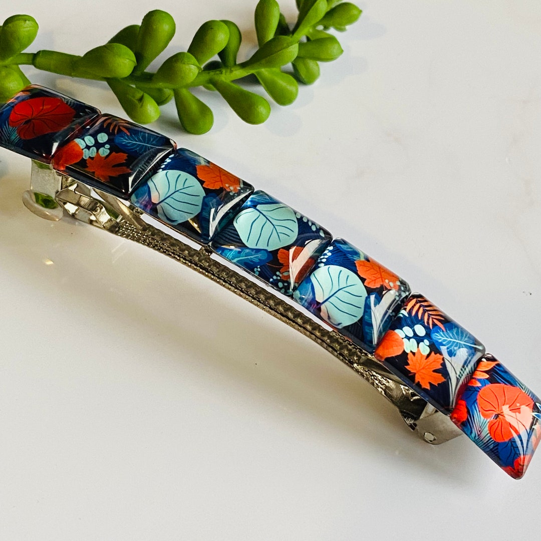 Thick Hair Barrette for Women, Long Hair Clips, Colorful Hair Slide ...