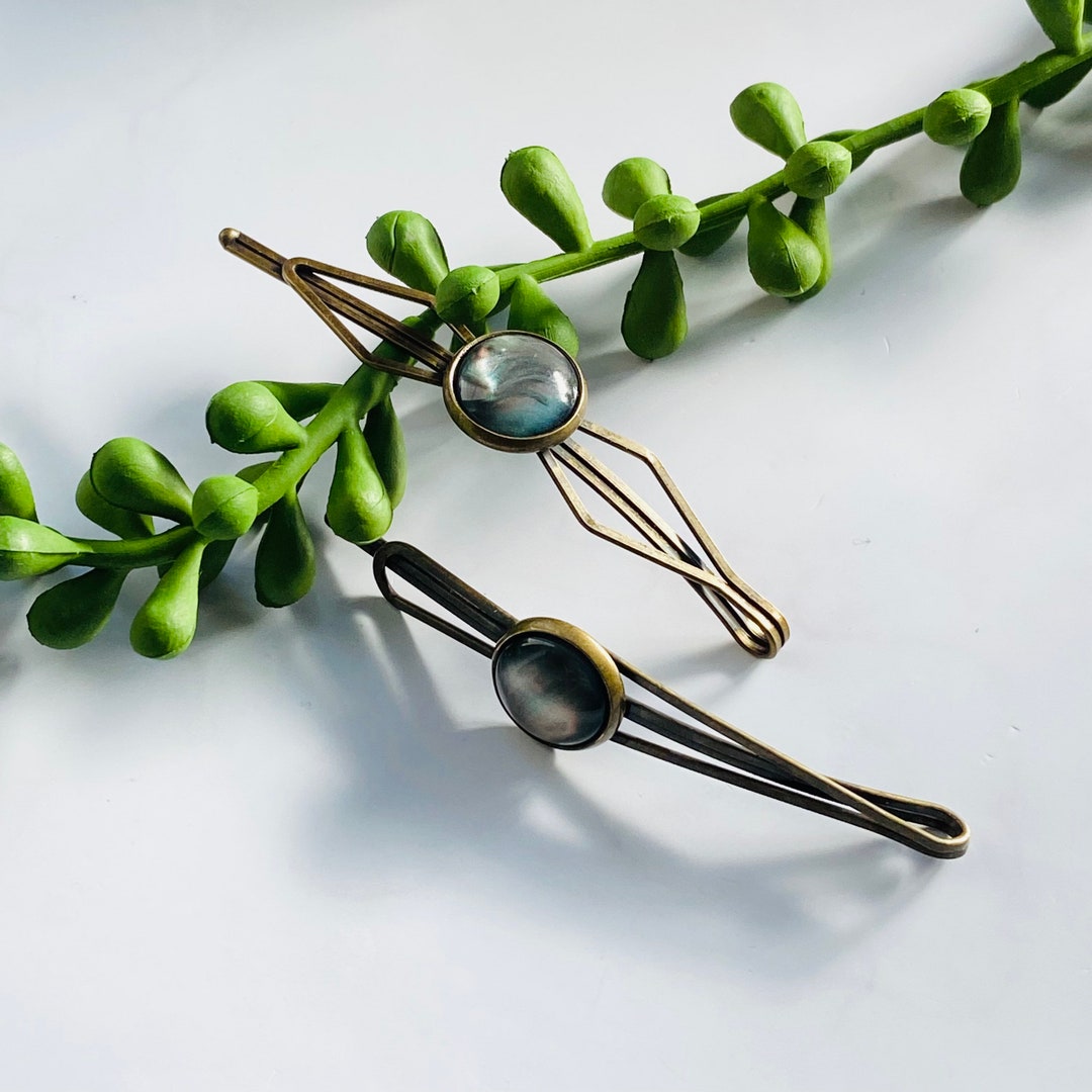 Decorative Hair Pin, Bobby Pin Hair Slides for Women, Clip on Earrings ...