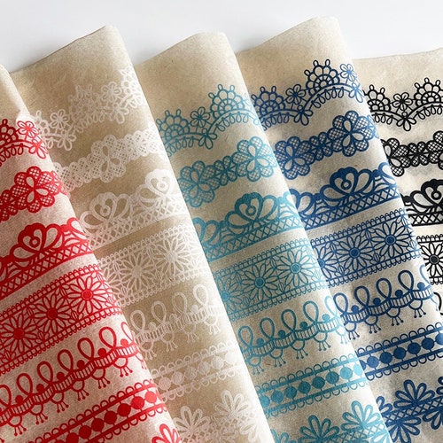 Underglaze Transfer Ceramic Decal Lace Trim - Etsy