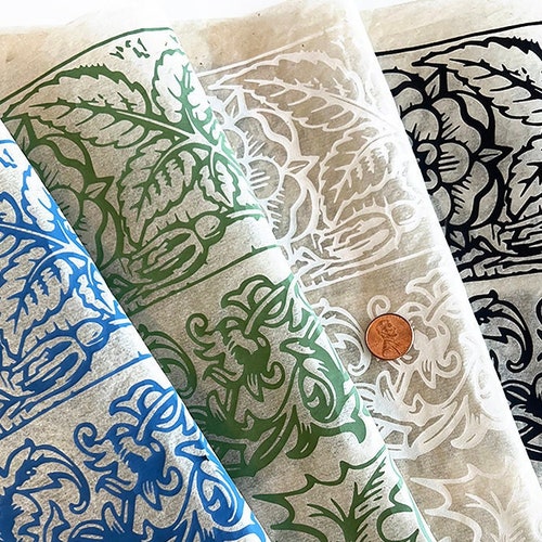 Underglaze Transfer Ceramic Decal Venetian Wallpaper - Etsy