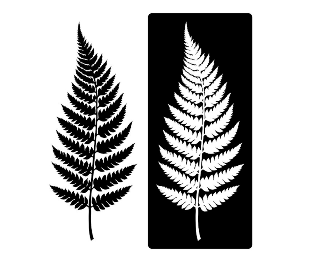 Fern #1 Stencil, Clay Stencil - Etsy