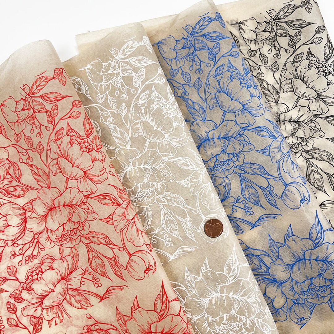 Underglaze Transfer, Ceramic Decal - Peonies - Etsy