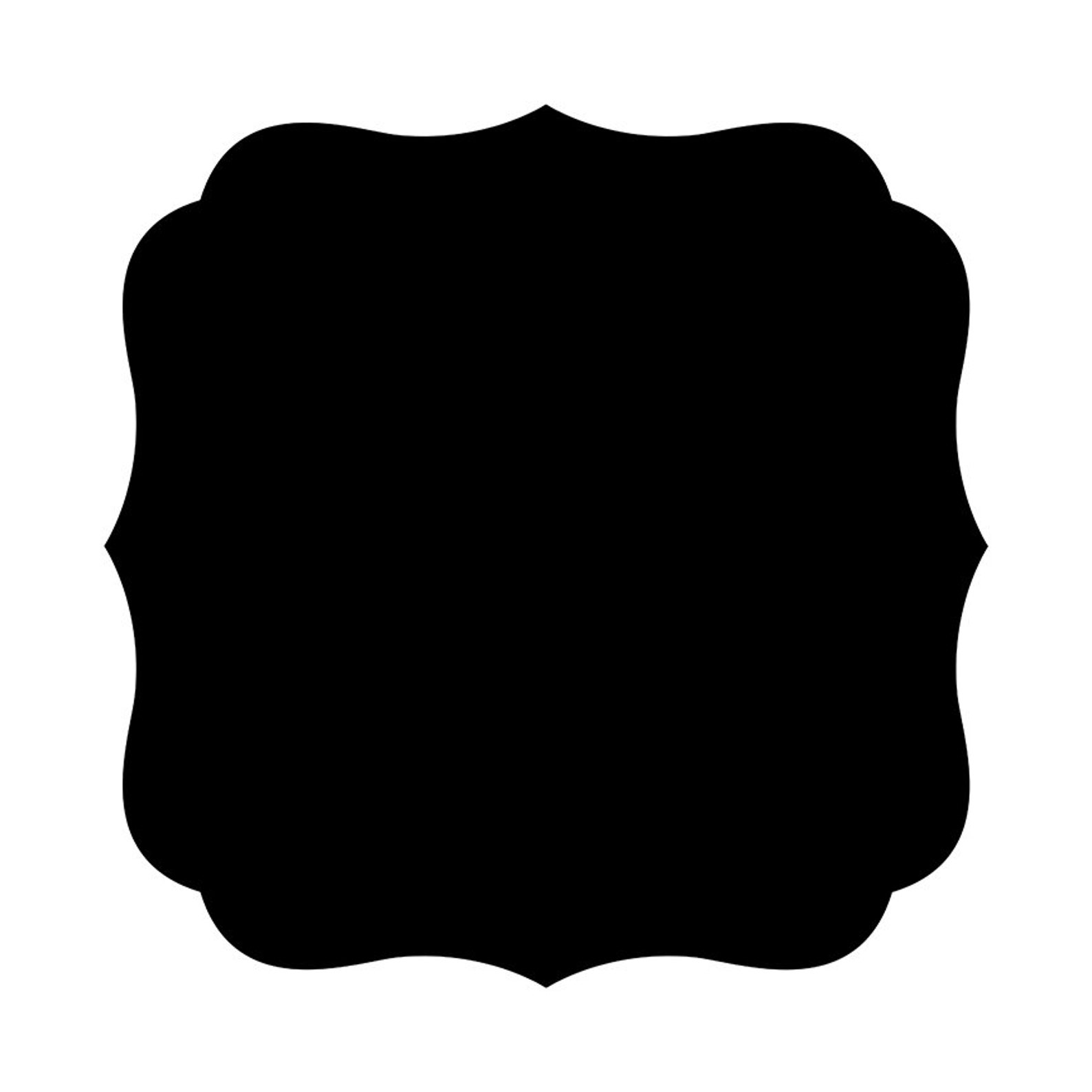 Square Soft Flourish 2 Digital Rim Template Set for Clay, Templates for ...