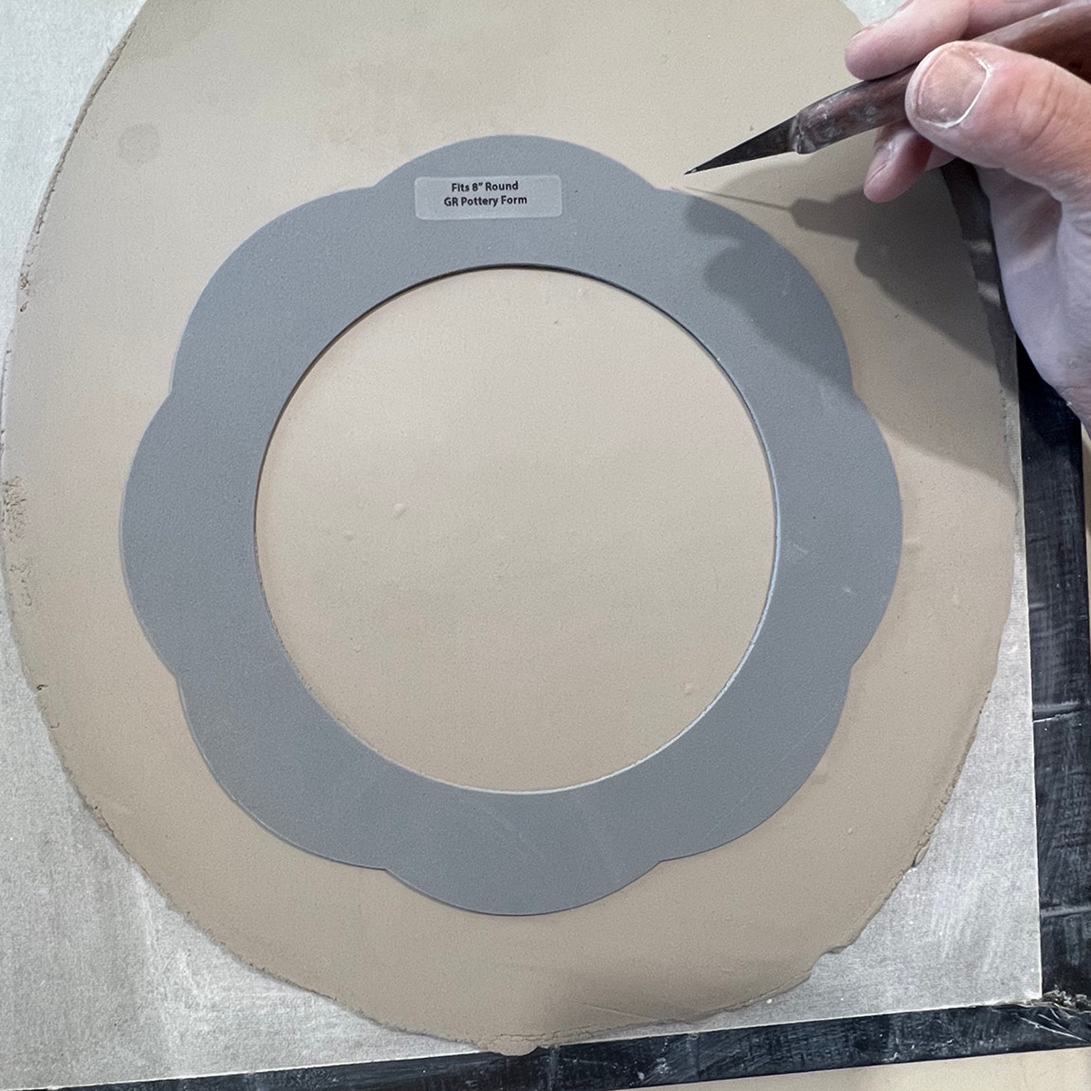 Round Heptagon Digital Rim Template Set for Clay, Templates for GR ...