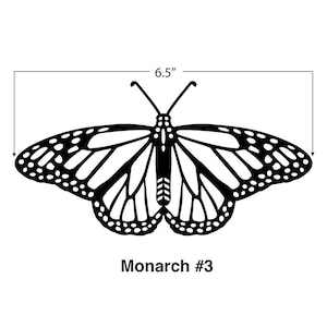 Monarch Butterfly Stencil, Clay Stencil - Etsy