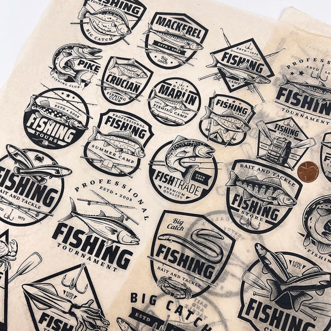 Underglaze Transfer, Ceramic Decal - Fish Labels - Etsy