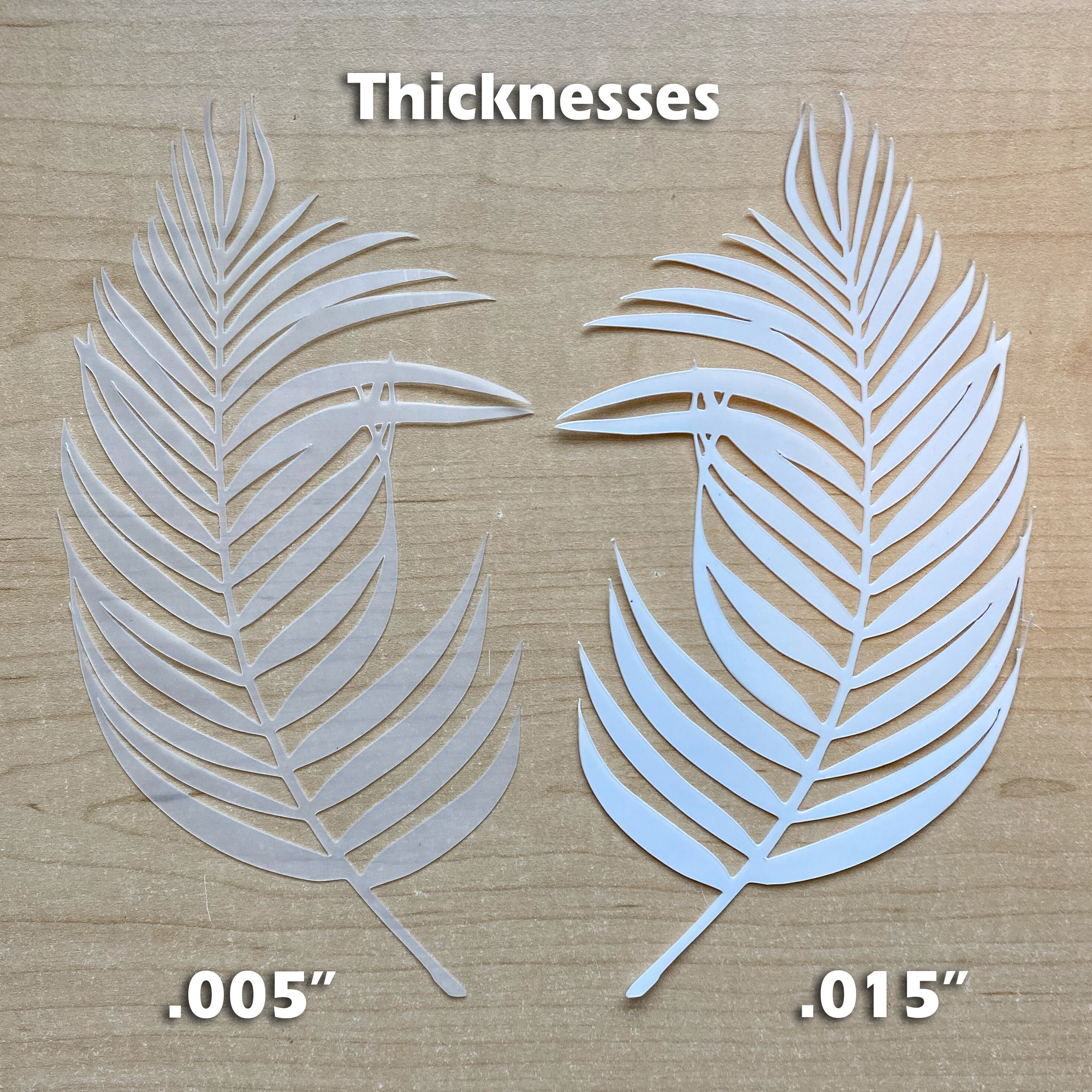 Palm Frond Stencil Clay Stencil - Etsy