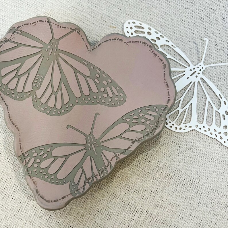 Monarch Butterfly Stencil Clay Stencil - Etsy