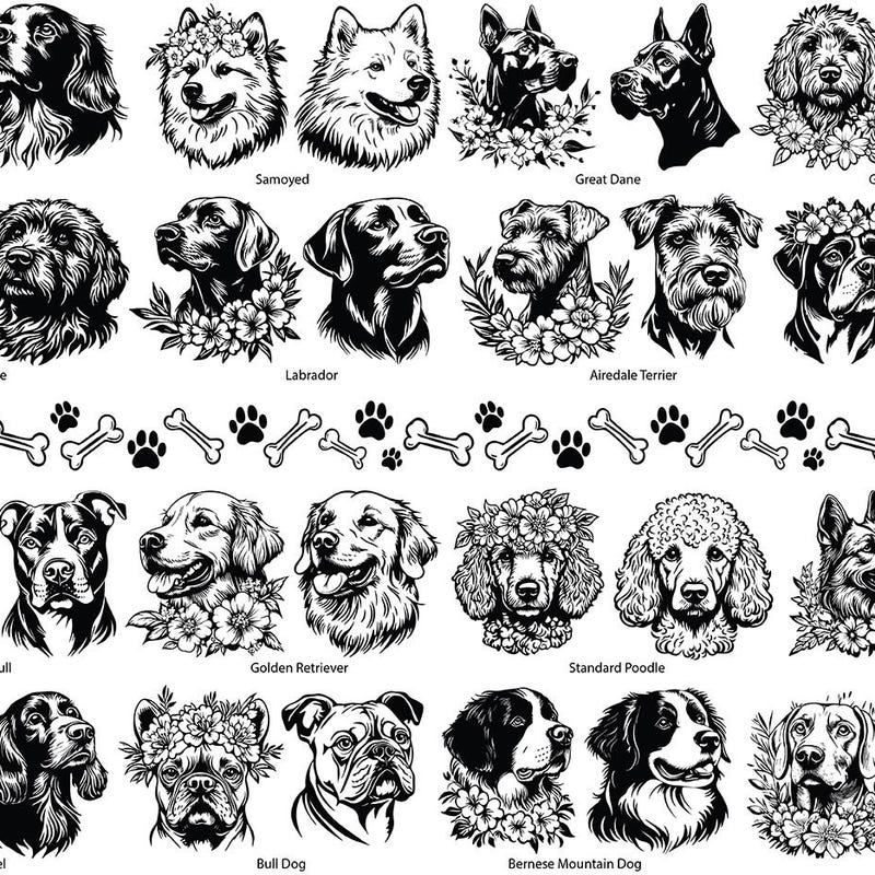 Dogs Ceramic Decal - Etsy